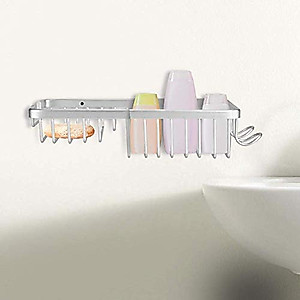 Mumusuki Aluminum Alloy Wall Mounted Storage Shelf Rack Bathroom Shower Organizer Soap Caddy for Bathroom,Toilet Storage