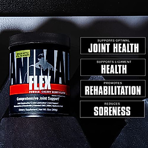 Animal Flex Powder – All-in-one Complete Joint Support Supplement – Contains Collagen, Turmeric Root, Curcumin, Glucosamine & Chondroitin – Helps Repair and Restore Joints – Cherry Flavor, 30 Scoops