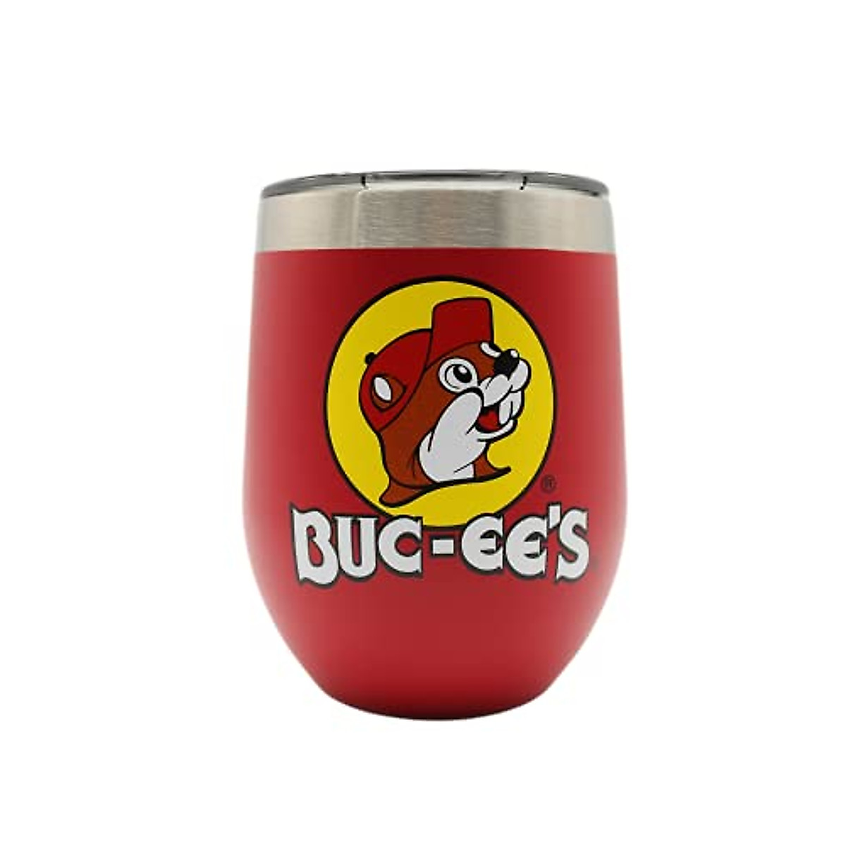 Buc-ees 10oz Stainless Steel Vacuum Insulated Tumbler, Hot Cold, Modern Double Walled, Simple Thermo Coffee Travel Mug, Hydro Water Metal for Home, Office, Kitchen Outdoor (Red)