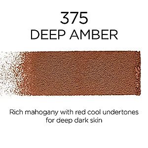 L'Oreal Paris Infallible 24 Hour Fresh Wear Waterproof Powder Foundation, 375 Deep Amber (Pack of 3)