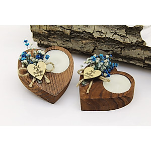 Personalized Heart Shaped Candle Holders,Wedding Favors,Guest Gifts, Candleholders and Tealights, Funeral Favors,Bridal Shower Candles, Favors For Guests