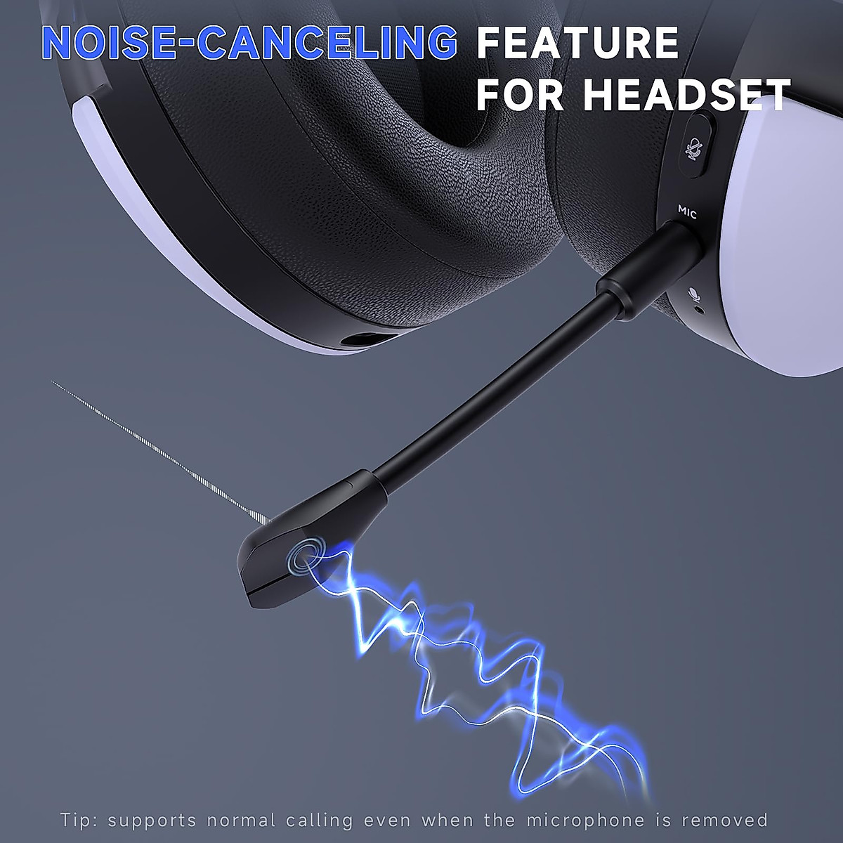 Gtheos Wireless Gaming Headset for PS5, PS4, Elden Ring, PC, Mac, Switch, Bluetooth 5.3 Gaming Headphones with Noise Canceling Microphone, 45H Battery, RGB Light, White