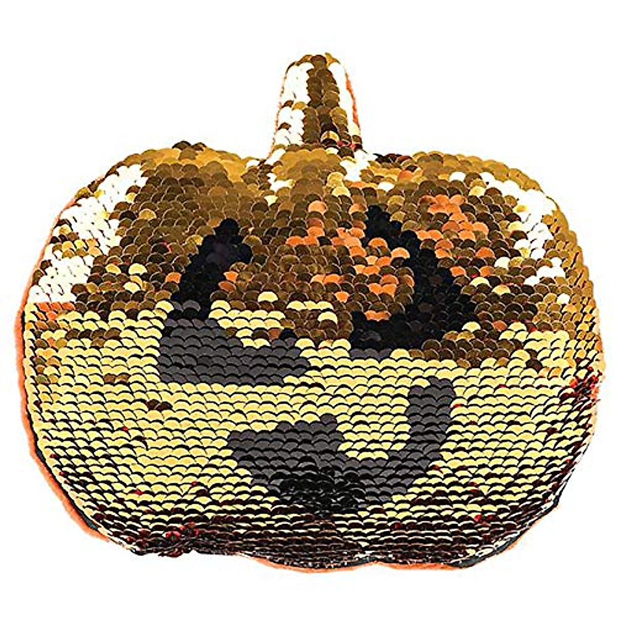 Halloween Plush Flip Sequins 5" Pumpkin Plushies (6 Pack) Fun Halloween Party Favors for Kids, Trick or Treats Non Candy Prizes, Halloween Goodie Bag Fillers by 4E's Novelty