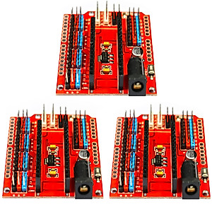 AIHJCNELE 3pcs Nano Prototype Shield I/O Extension Board Expansion Module for UNO R3 for Nano V3.0 Nano Pro I O Sensor Shield Duemilanove 2009 Multifunctional Multipurpose Expansion IO Board
