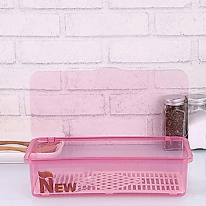 DOITOOL 3PCS Flatware Tray with Lid and Drainer, Tableware Utensil and Cutlery Drawer Organizer with Lid Covered Silverware Tray to Keeps Your Cutlery Organized and Protected ( Random Color )