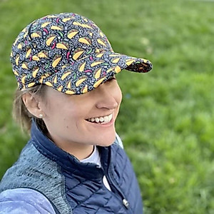 Sprints Tacos Race Day Performance Running Cap | The Lightweight, Quick Dry, Sport Hat Black, One Size