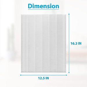 Smilyan 116130 Filter H Replacement True HEPA for Winix 5500-2 and AM80 Air Purifier, 3 Pack HEPA Filter Only (3 Hepa Filters)