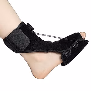 Plantar Fasciitis Relief Night Splint - Upgrade Achilles Tendonitis Brace with Rotating Knob Iron Wire Elastic Dorsal Night Splint, for Women & Men Plantar Fasciitis Relief Foot Drop Heel Arch Pain.