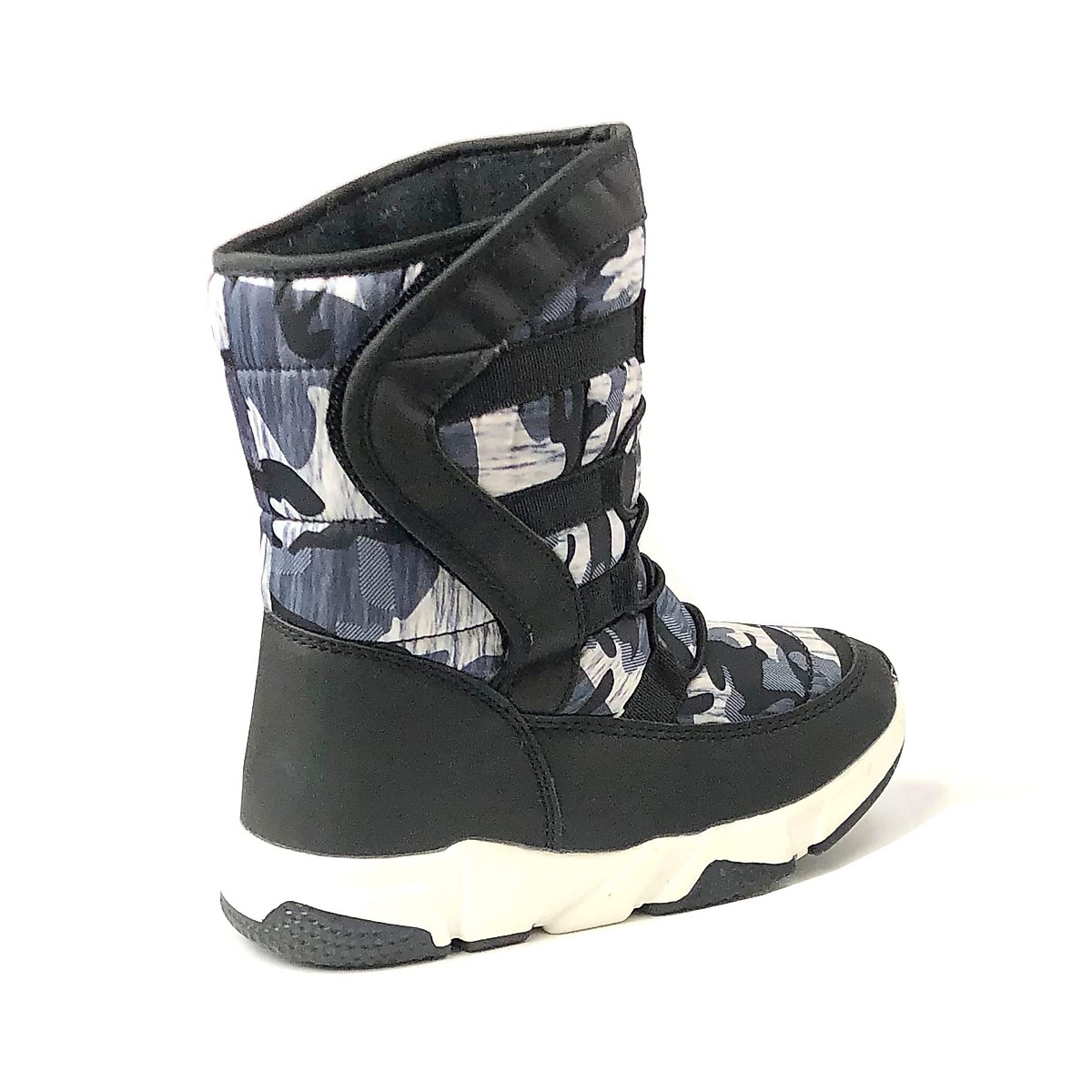 REDVOLUTION Girls Boys Warm Winter Flat Shoes Fashion Buckle Snow Boots(Toddler/Little Kid/Big Kid) (Small Kid 13 B(M), 430 Black)