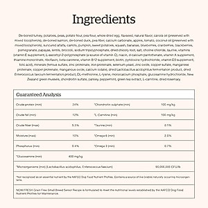 Now Fresh Grain-Free, Dry Dog Food, Small Breed Kibble, Real Meat and Fish, Turkey, Salmon and Duck Senior Recipe, 6 lb Bag