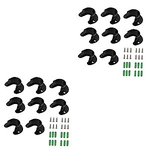 Zerodeko 16 Pcs Shower Rod Holder Shower Curtain Holders Curtain Rods Holders Closet Rod Holder Shower Rod Holders Rod End Supports Closet Rod End Supports Cloth Rod Holder Rod Socket Base
