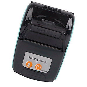 DAUERHAFT Thermal Printer, Wireless Portable Receipt Printer, Mini Bluetooth Thermal Bill Printer, 58mm 110-240V(Blue)