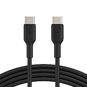 Belkin 3.3ft USB-C to USB-C Cable, Fast Charge Cable for Galaxy S23, S22, Note10, Note9, Pixel 7, Pixel 6, iPad Pro, More USB Type-C Cable - Black