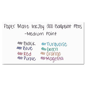 Paper Mate 1945926 Inkjoy 300 RT Retractable Ballpoint Pen, 1mm, Assorted, 24/Pack