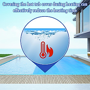 Thermal Solar Blanket for Swimming Pool 𝗧𝗿𝗶𝗺𝗺𝗮𝗯𝗹𝗲 𝟏𝟔 𝐌𝐢𝐥 𝟖𝐟𝐭 𝐱 𝟖𝐟𝐭 Floating Spa Blanket and Heavy Duty Hot Tub Bubble Insulating Cover for Hot Tubs Inground Pools Insulating Solar