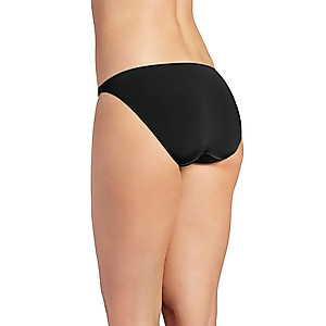 Jockey Women's Underwear No Panty Line Promise Tactel String Bikini, Black, 5