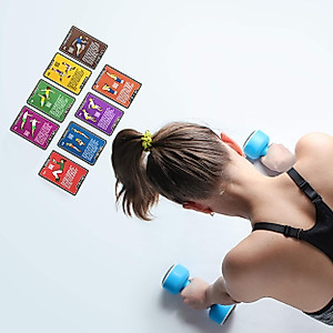 Stack 52 Dumbbell Exercise Cards. Dumbbell Workout Playing Card Game. Video Instructions Included. Perfect for Training with Adjustable Dumbbell Free Weight Sets and Home Gym Fitness. (2019 Mega Pack)