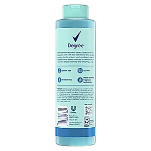 Degree Body Wash and Soak Post-Workout Recovery Skincare Routine ICY Mint + Epsom Salt + Electrolytes Bath and Body Product 22 oz 4 Count