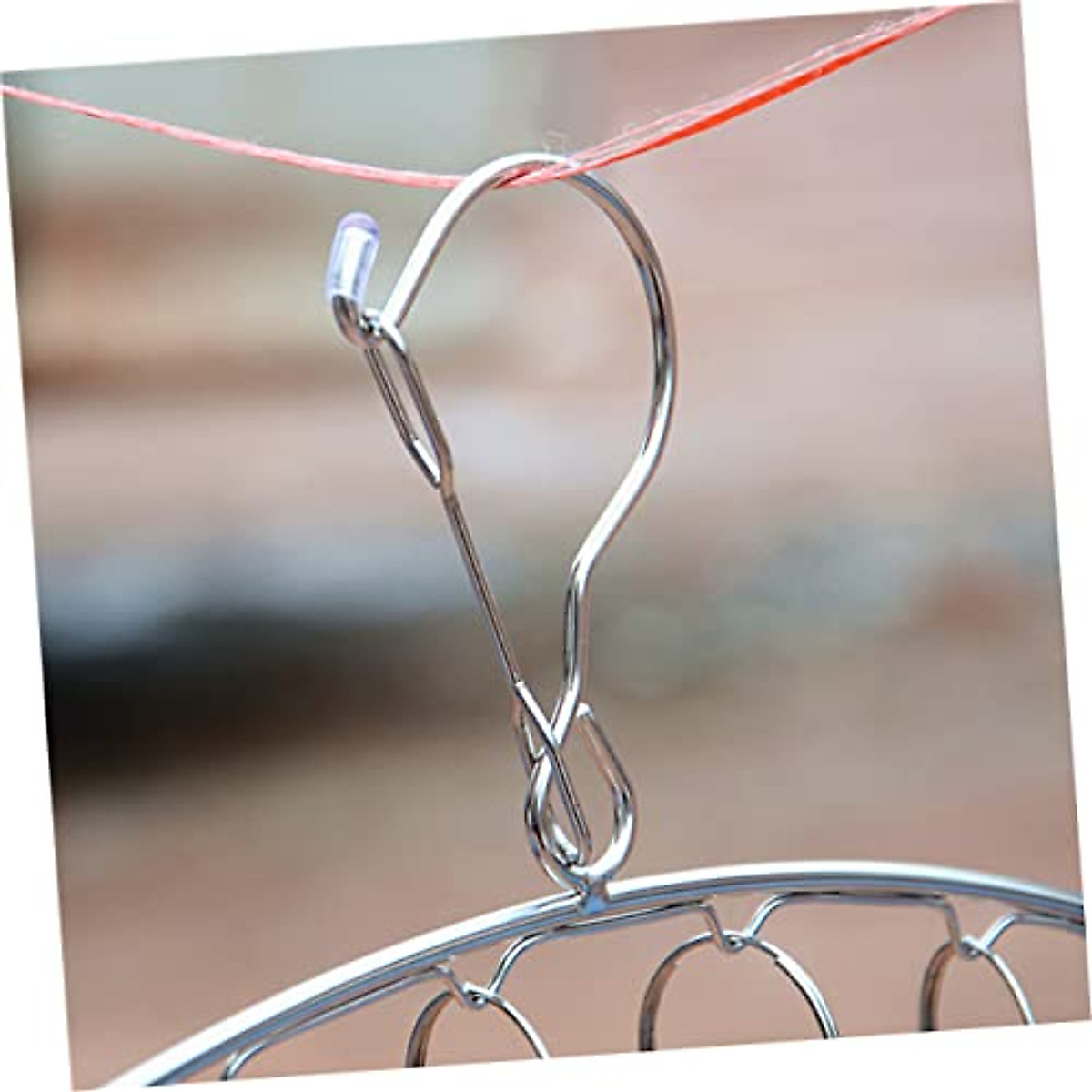 4 pcs Hangers for Clothes Drying Rack for Clothes Clip Hanger Sock Hanger Clip Stainless Steel Socks Hanger Clip drip Hanging Rack Clothes Hanger Drying Hook for Sock Coat Hanger Zerodeko