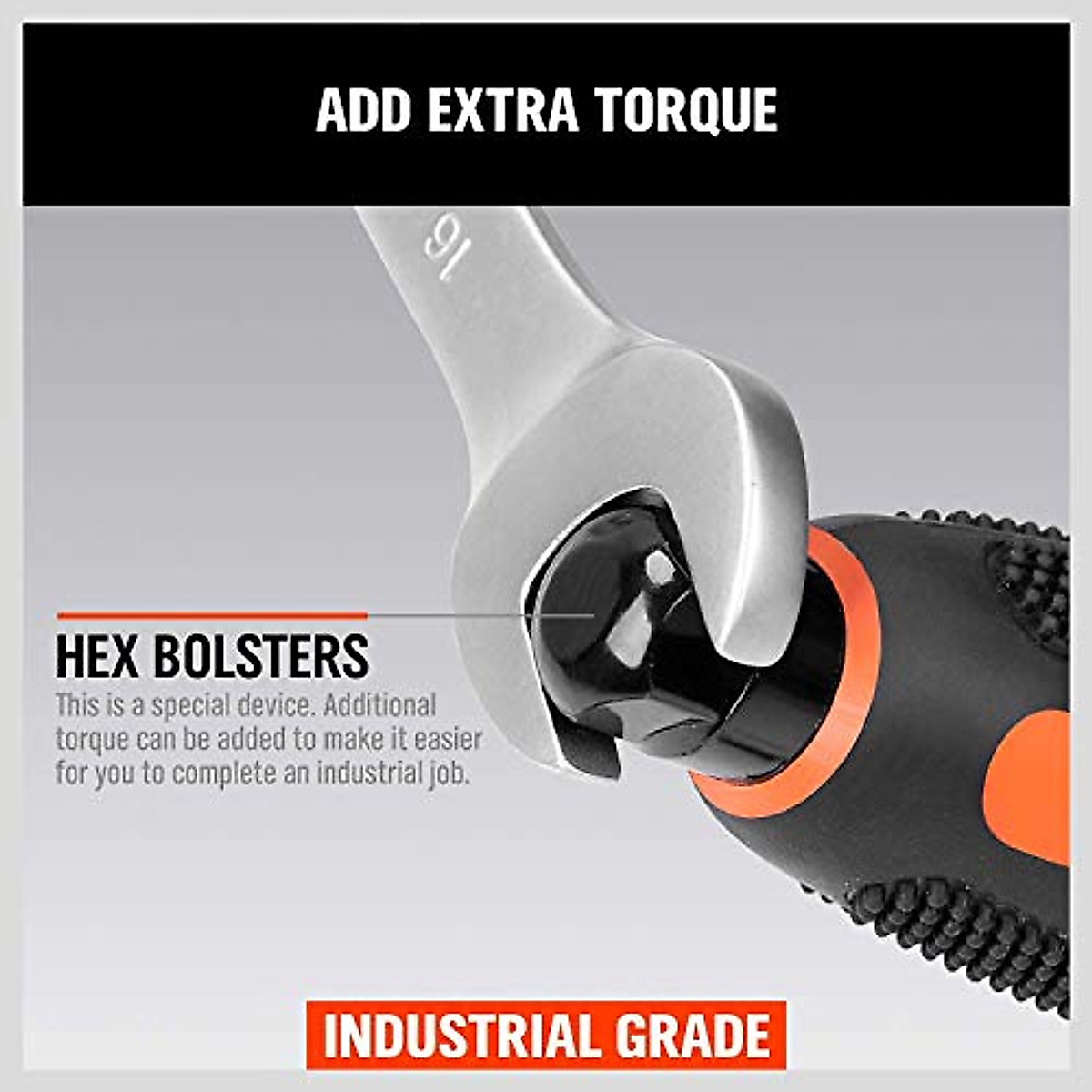 HORUSDY 6-Pieces Magnetic Screwdriver Set, 3 Phillips and 3 Flat Head Tips Screwdriver for Fastening, Chiselling and Loosening Seized Screws (New Screwdriver Set)