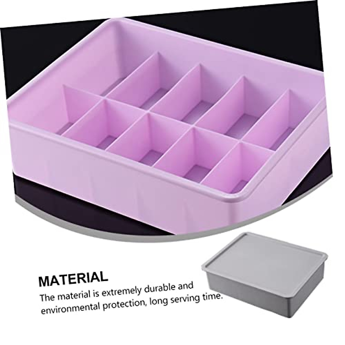 Cabilock Desk Divider 1PC Box storage box with lid cabinet drawer desk drawer storage plastic drawers underwear drawer dividers Socks Storage Organizer storage cubes with lid Bra Organizer