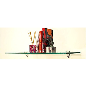 Spancraft Cardinal Floating Glass Shelf (8 in. W x 42 in. D)