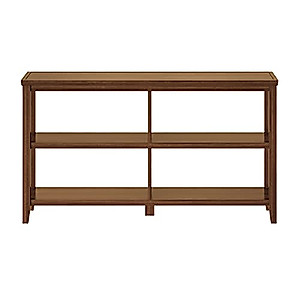 NewRidge Home Goods NewRidge Home Bookcase Bookshelf, Horrizontal, WALNUT
