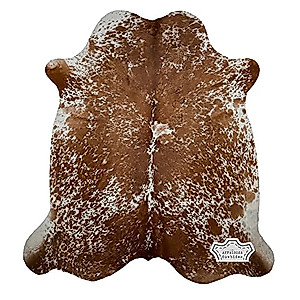 Natural Brown Speckled Cowhide Rug (5' x 7')