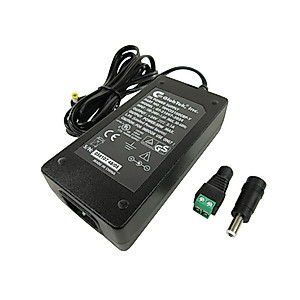 GlobTek UL Listed 24V DC Adapter Transformer Power Supply Model GT-21097-5024, TR9CI2100CRP-Y. 100-240V AC to 24V DC, 2.1A - for Computer Peripherals, CCTV Security Cameras, PLC Controllers