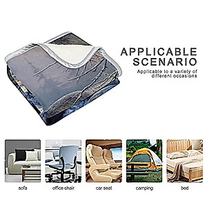 Ainans Moose Throw Blanket, Soft Warm Cozy Bed Couch Sofa Blankets 50"x60" for Kids Adults