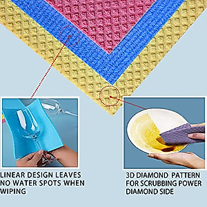 Swedish Dishcloths for Kitchen - Sponge Dish Cloth Environmentally Friendly, Natural Cellulose Sponge Cloth - Kitchen Cleaning Cloths - Reusable Paper Towel Replacement 10 Pack