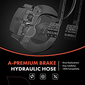 A-Premium Front Right Passenger Brake Hydraulic Hose Compatible with Ford F-250 Super Duty F-350 Super Duty 2017 2018 2019 2020 2021 Replace# HC3Z2078F