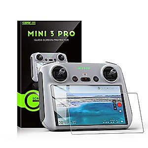 STARTRC Mini 3 Pro Anti-Glare Matte Tempered Glass Screen Protector Film for DJI Mini 3 Pro RC Remote Controller Accessories (2 PACK)