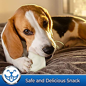 PET MAGASIN Natural Rawhide Chips – Premium Long-Lasting Dog Treats with Thick Cut Beef Hides, Processed Without Additives Or Chemicals