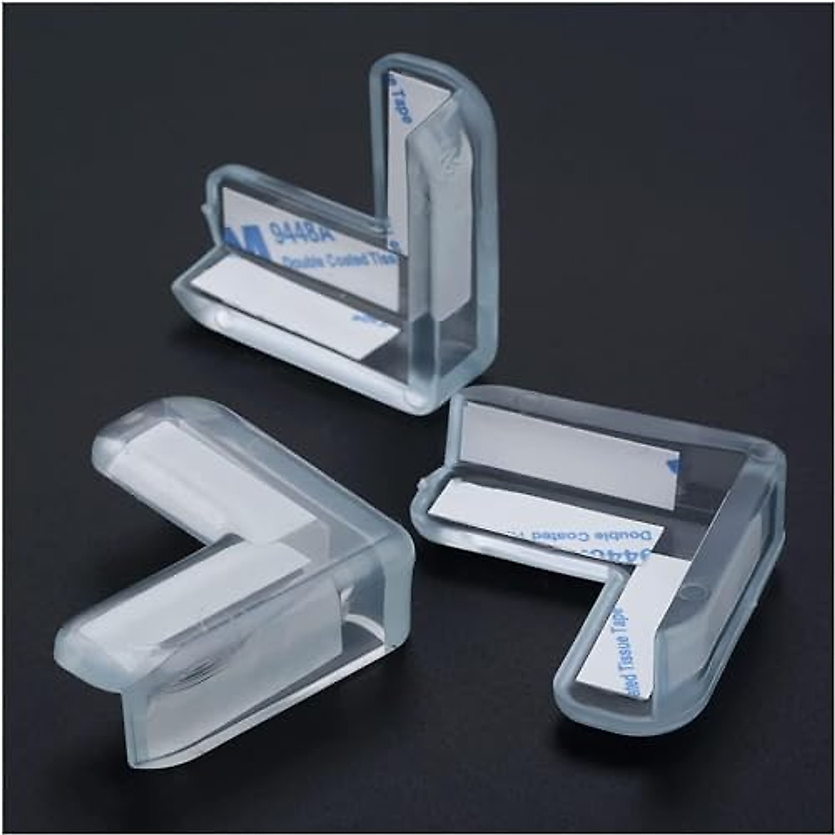 Edge Corner Protectors,Furniture Angle Brace,Furniture Three Sides Full Encase Corner Guard,Upholstery, footrest protector,Hardware Decorative Hinge 20x Table Corner Protector Child Safety L-Shaped Ta