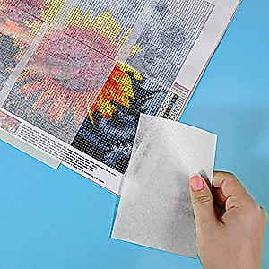 300 Pieces Diamond Painting Release Paper 15 x 15 cm and 15 x 10 cm Diamond Painting Cover Replacement Double-Sided Non-Stick Cover Replacement 5D Diamond Painting Accessories Tool for Adult Kids