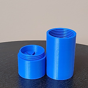 Eye Drop Vials Holder - Seven (7) Eye Drop Vials - Round Screw On Lid - Znet3D (Blue)