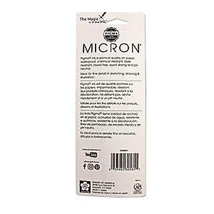 Sakura 30581 Pigma Micron Blister Card 05 Ink Pen, 0.45-mm, Black