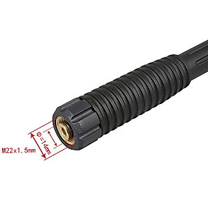 Sooprinse High Pressure Washer Gun Power Spray Gun 4000psi with 19 inch Extension Replacement Wand Lance,5 Quick Connect Nozzles for Honda Excell Troybilt, Generac, Simpson, Briggs Stratton