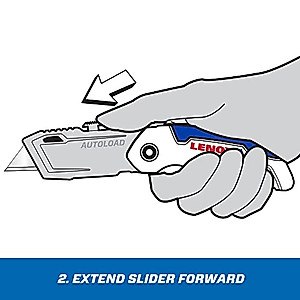 LENOX TOOLS Utility Knife, 3-Blade, Retractable, Foldable and Portable, Blade Storage (LXHT10600​)