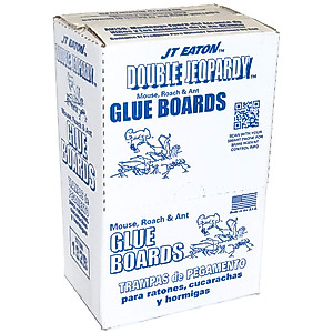 JT Eaton Double Jeopardy Flat Glue Board – 8.5" x 5.25", Economical Mouse and Insect Trap