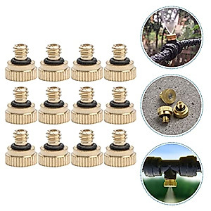 HANABASS System Garden Pressure Landscaping, Professional Spray Humidification Orifice Misting Sprayer for Heads Nozzles Cooling Outdoor Lawn Control Mister Landscaping Patio Greenhouse