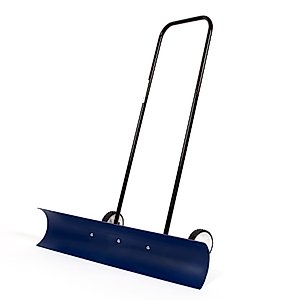 The Snowcaster 30SNC 36-inch Bi-Directional Wheeled Snow Shovel Pusher and Barn Shovel, 7.5" x 36 ", Blue