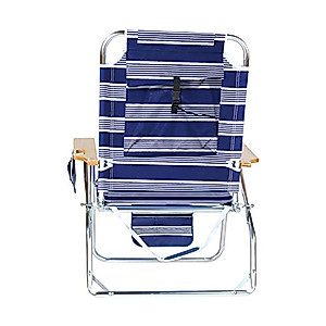 Big Jumbo 500 lbs XL Aluminum Heavy Duty Beach Chair for Big & Tall - 4 Reclining Positions
