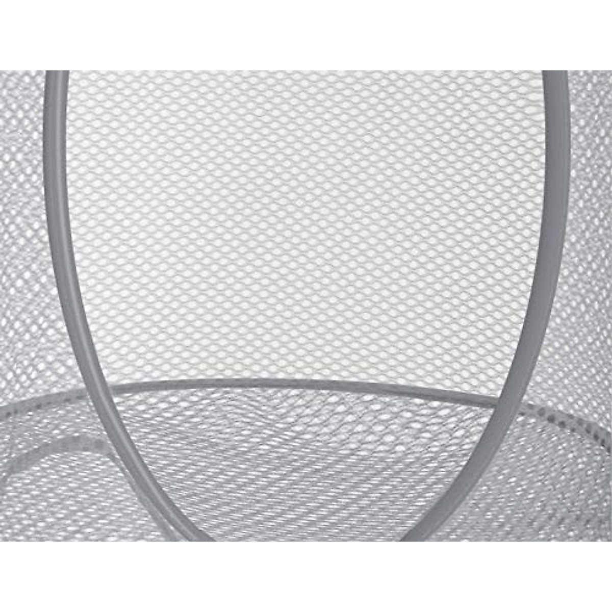 Libeder Mesh Hanging Storage Space Saver Bags Organizer,Foldable Storage Organizer 4 Compartments Toy Storage Basket for Kids Room Bathroom 2 Sets Grey