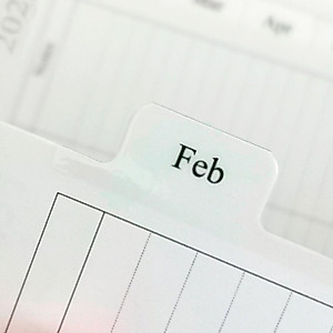 2023 Monthly Planner Refill for 8-Disc Junior Size Discbound Notebooks, Two Pages Per Month, 5-1/2" x 8-1/2"