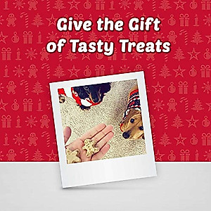 Blue Buffalo Santa Snacks Natural Crunchy Dog Treat Biscuits, Oatmeal & Cinnamon Treats 11-oz