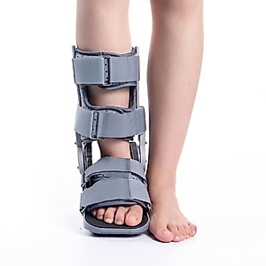 Ankle Walker Boot Foot and Ankle Stabilizer Walking Boot for Fracture Achilles Tendon Injury Sprains Swelling Post-Surgery Healing Toe Foot Ankle Injuries by Brace Align,Lager