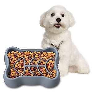 ORIA Slow Feeder Dog Bowls, Silicone Dog Food Bowl with Suction Cups, Interactive Dog Puzzle Bowl for Slow Eating, Anti-Choking, Slow Feeder Cat Bowl for Dogs Cats, Dry and Wet Food