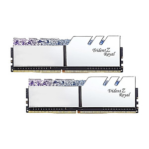 G.SKILL Trident Z Royal Series (Intel XMP) DDR4 RAM 32GB (2x16GB) 3600MT/s CL19-20-20-40 1.35V Desktop Computer Memory UDIMM - Silver (F4-3600C19D-32GTRS)